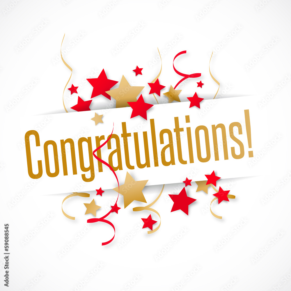 Congratulations! Stock Vector | Adobe Stock