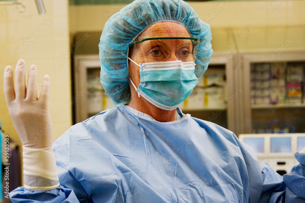 Operating Room Nurse Stock Photo | Adobe Stock