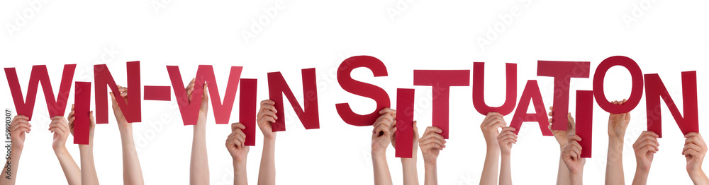 Hands Holding Win-Win Situation Stock Photo | Adobe Stock