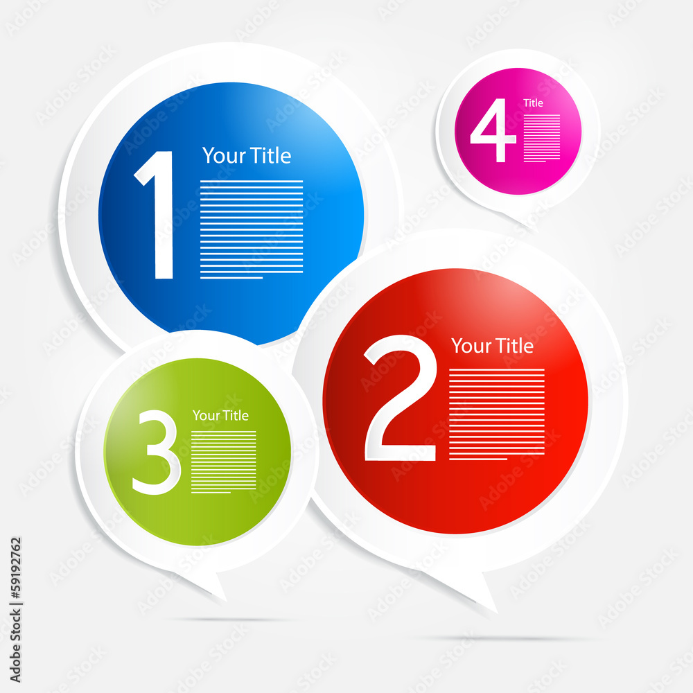 Vector Progress Steps for Tutorial, Infographics Stock Vector | Adobe Stock