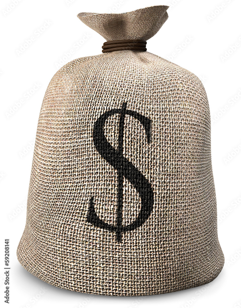 Geldsack Dollar Stock-Illustration | Adobe Stock