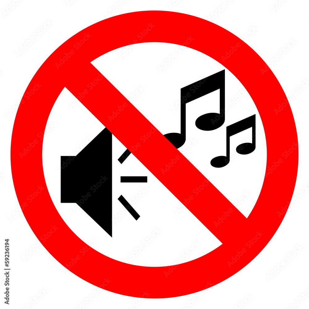 No sound sign Stock Vector | Adobe Stock