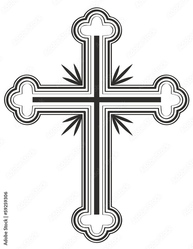 Armenian Cross Designs Men's Traditional Armenian Cross Necklace