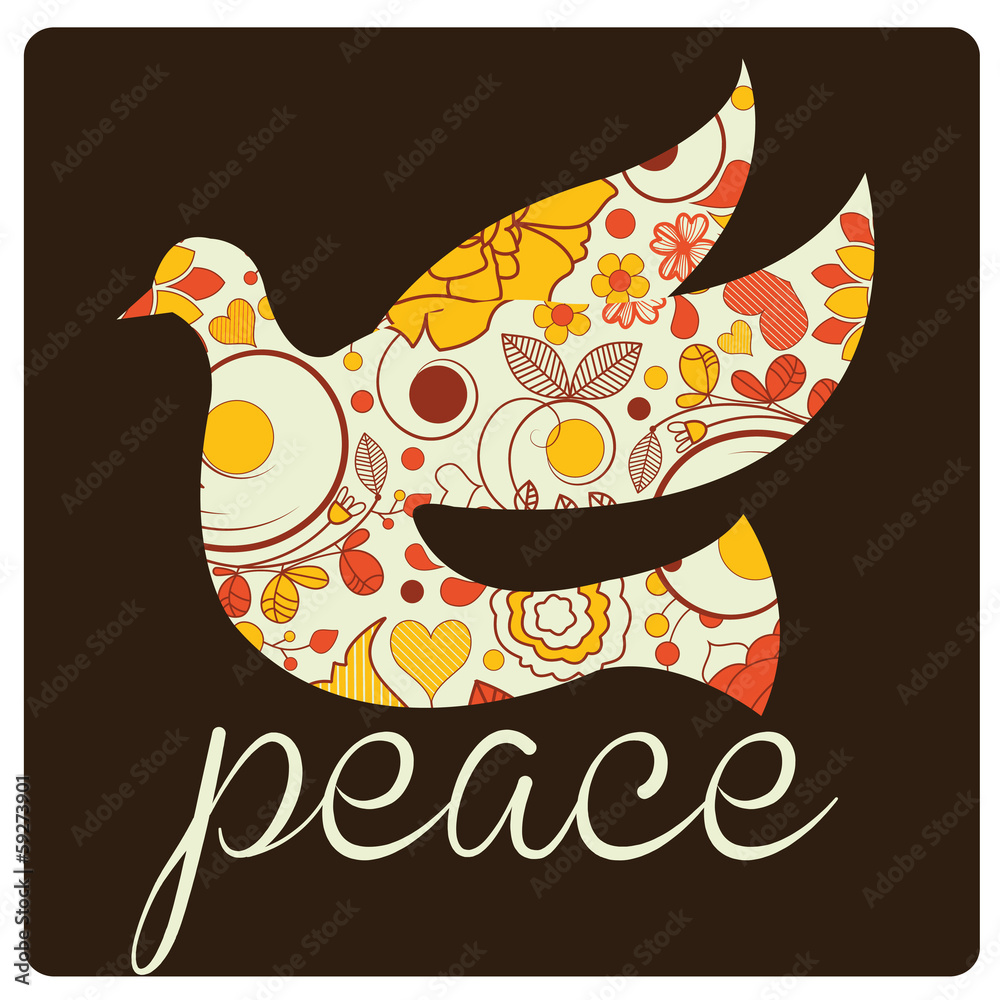peace bird Stock Vector | Adobe Stock