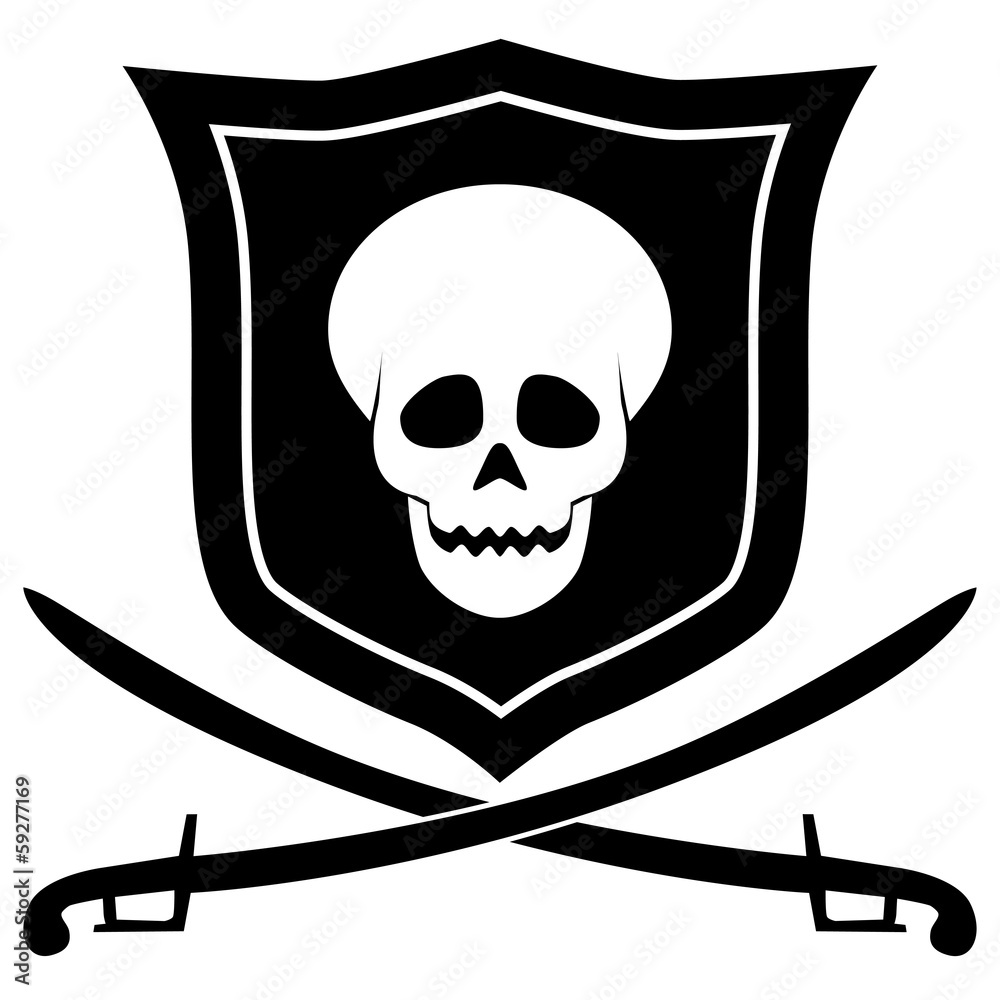 Pirate emblem Stock Vector | Adobe Stock