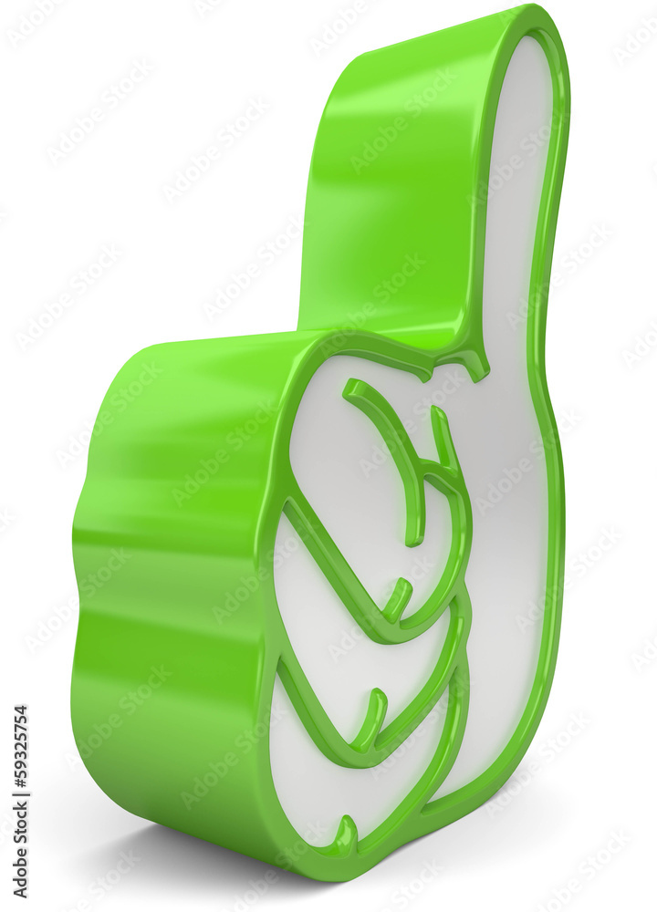 Symbol Daumen hoch Stock Illustration | Adobe Stock