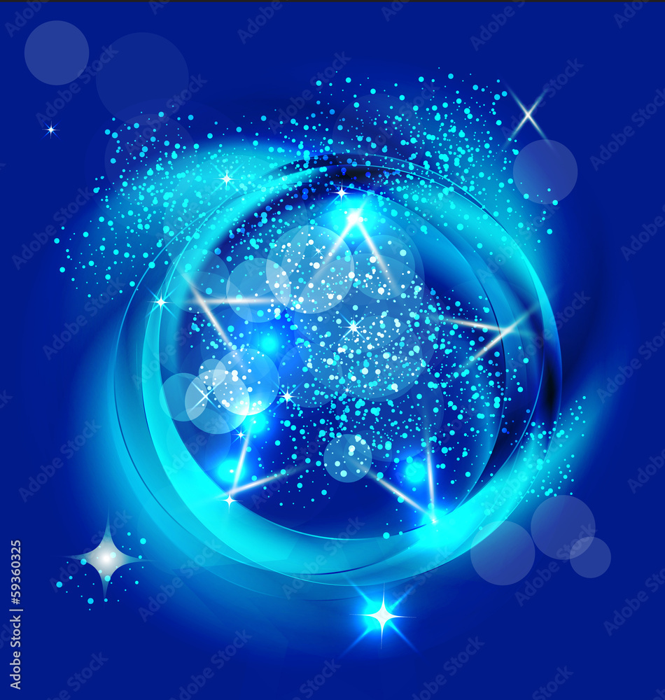 Star with blue background picture Stock Illustration | Adobe Stock