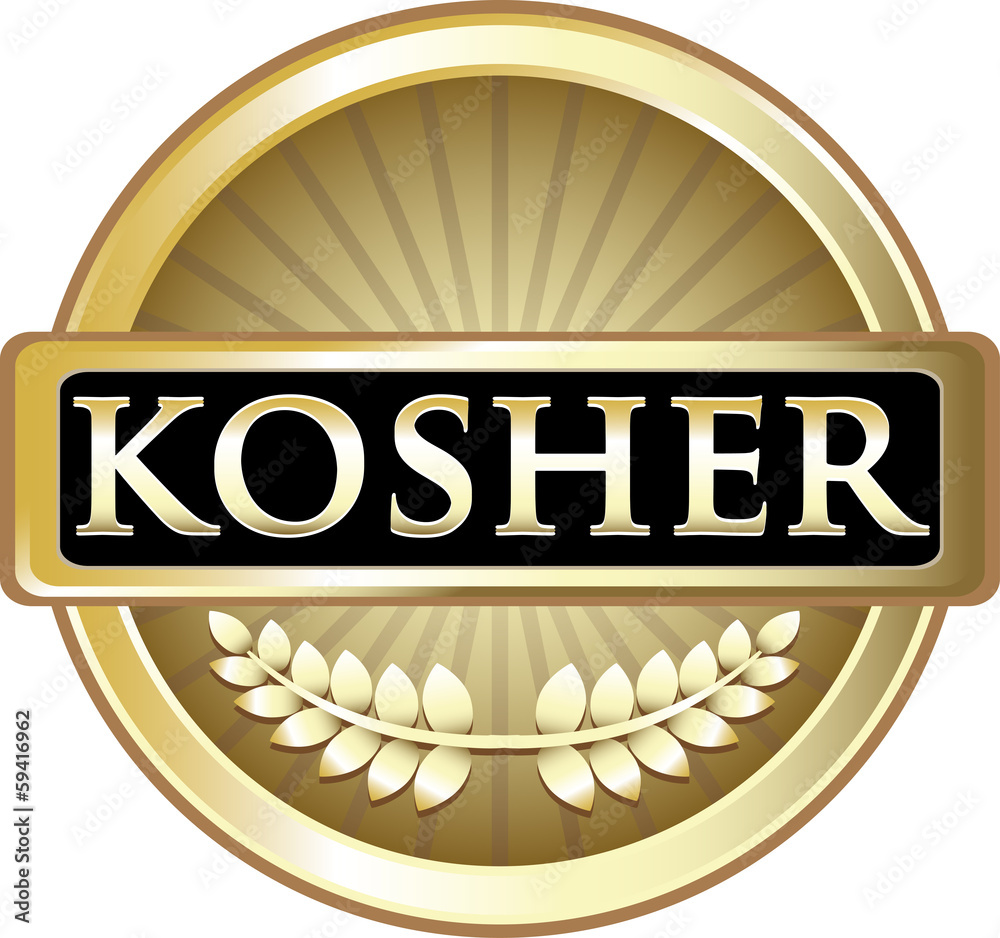 Kosher Product Label Stock Illustration | Adobe Stock