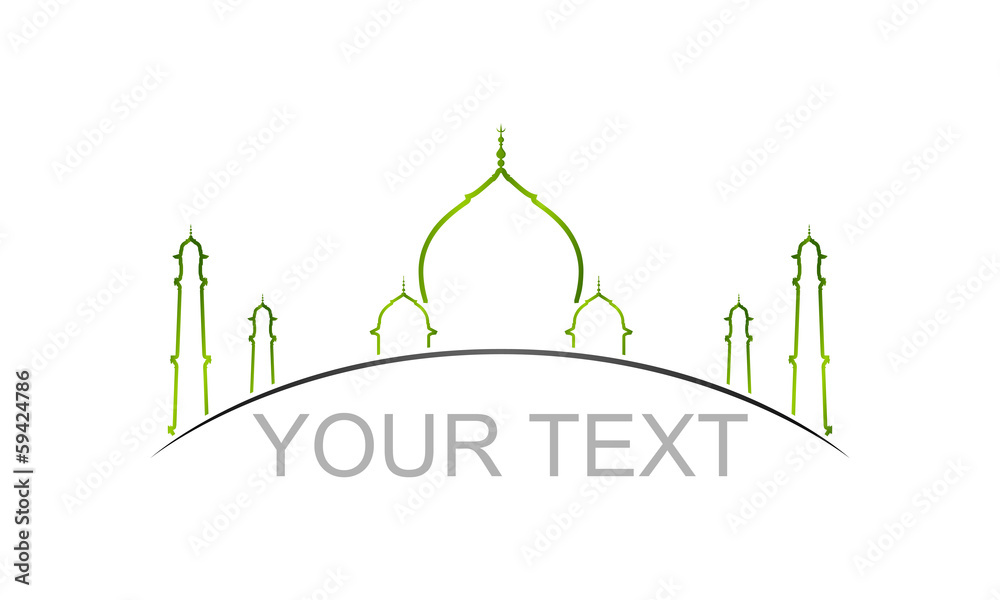 Taj Mahal palace logo Stock Vector | Adobe Stock