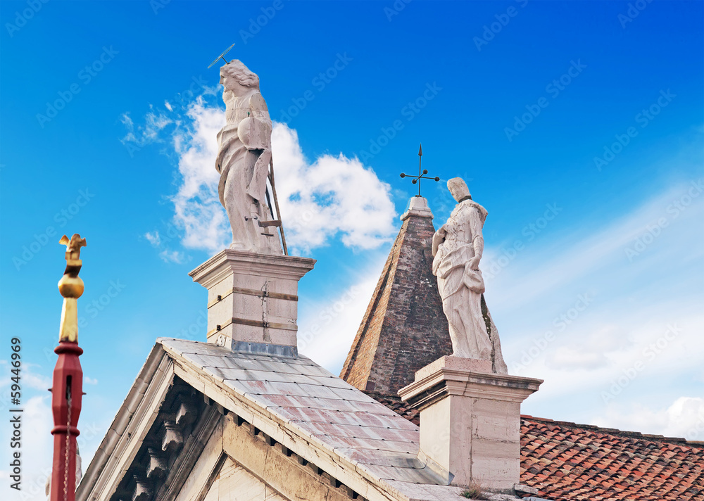 San Vidal statues Stock Photo | Adobe Stock