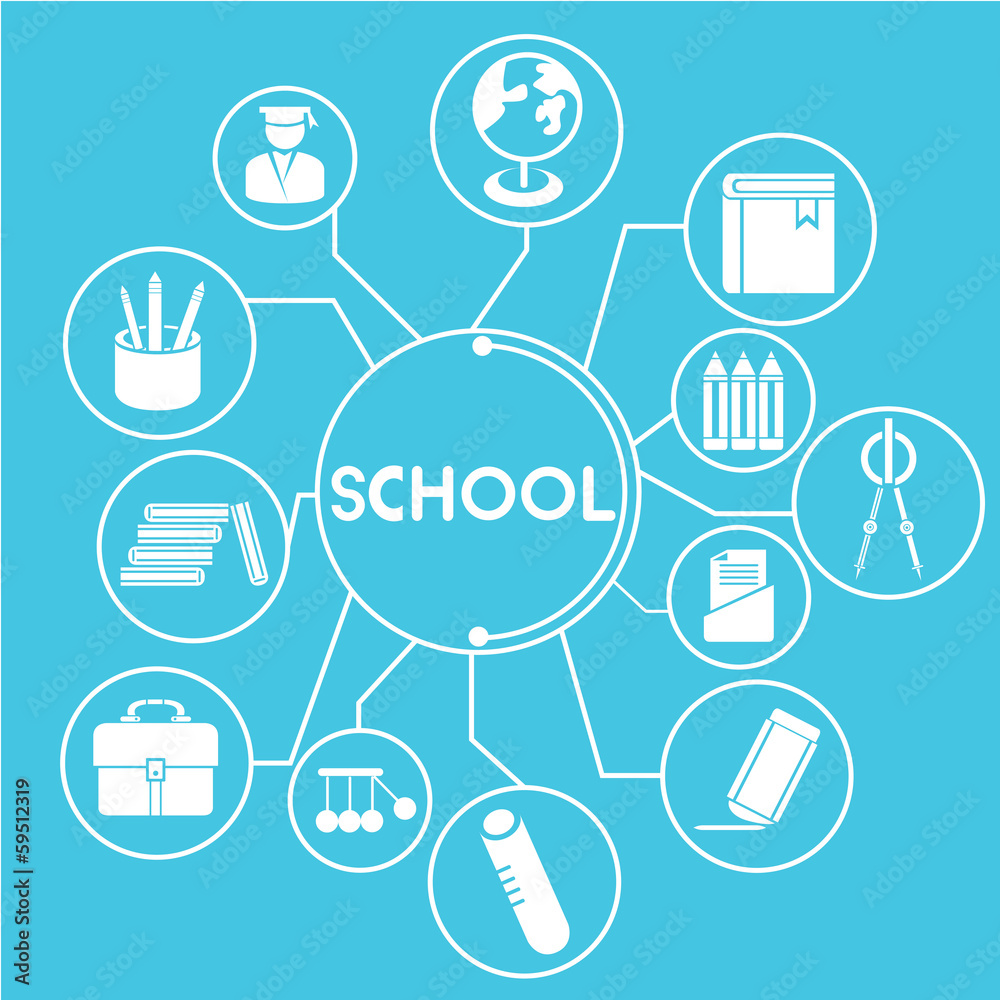 school network, info graphics Stock Vector | Adobe Stock