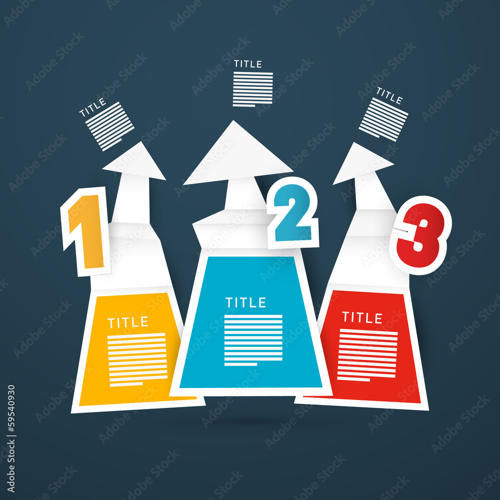 Vector Progress Steps for Tutorial, Infographics Stock Vector | Adobe Stock