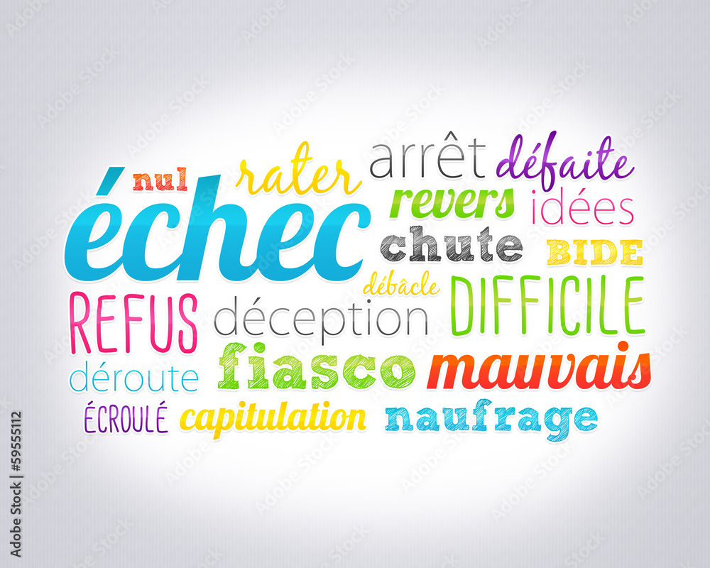 mots négatif Illustration Stock | Adobe Stock