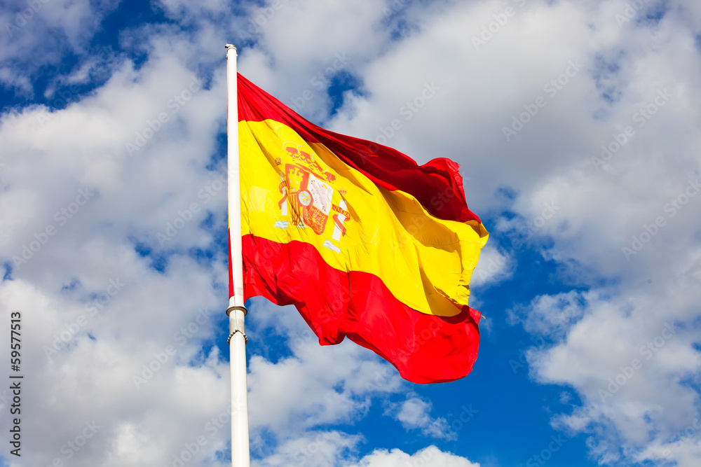 Spanish flag Stock Photo | Adobe Stock