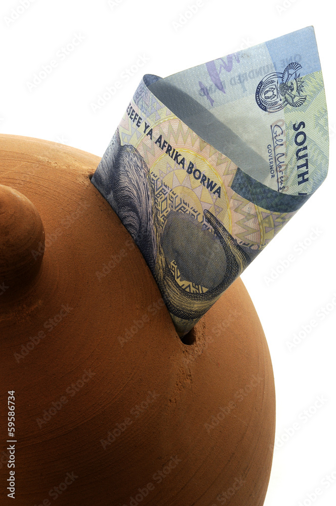 South African rand Suid-Afrikaanse rand Южноафриканский ранд Stock ...