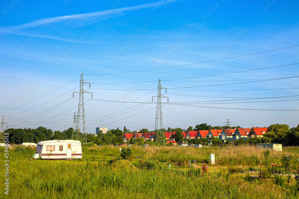 High Voltage Power Lines Near Homes