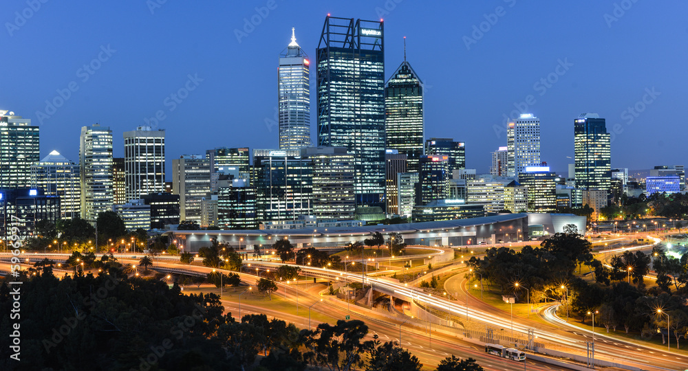 Perth Skyline Stock Photo | Adobe Stock