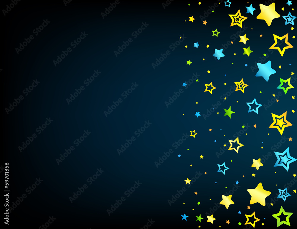 Cartoon star colored background Stock Vector | Adobe Stock