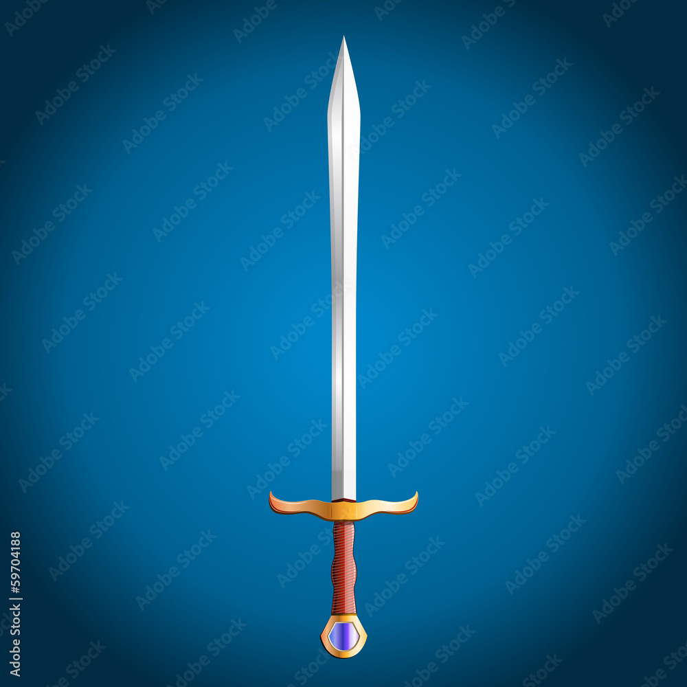 sword, vector illustration Stock Vector | Adobe Stock