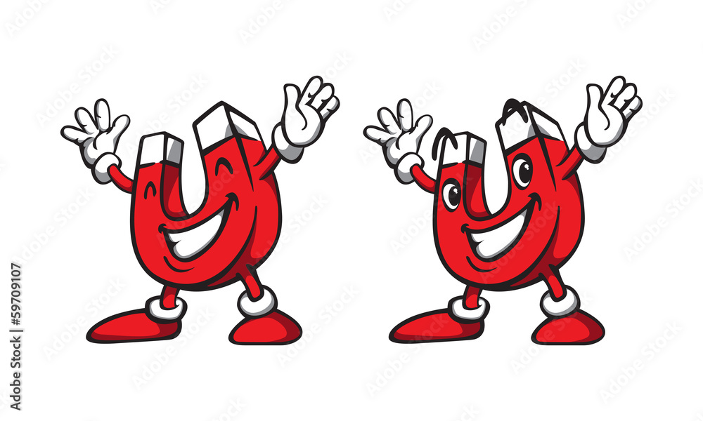 Magnet Cartoon Stock Vector | Adobe Stock