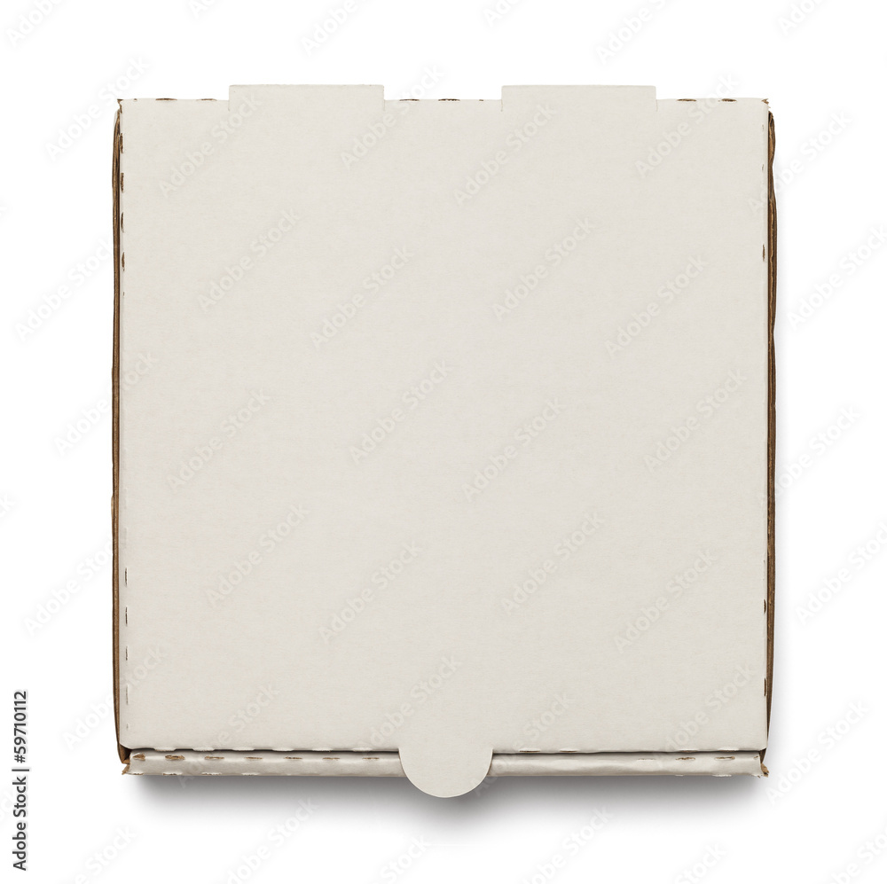 White Pizza Box Stock Photo | Adobe Stock