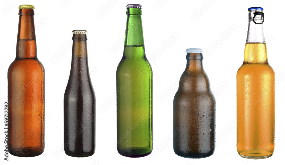 set of beer bottles Stock Photo | Adobe Stock