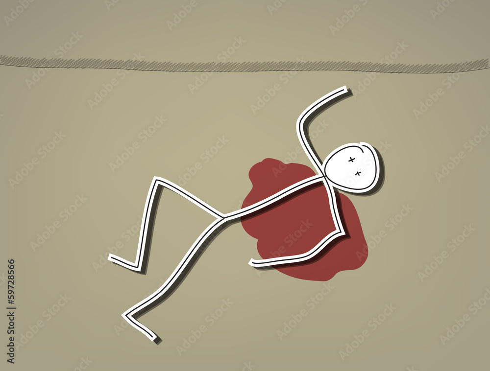 Dead man Stock Vector | Adobe Stock