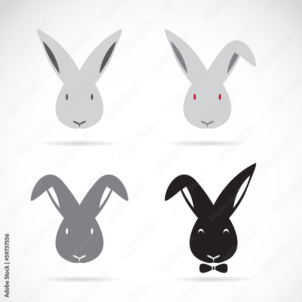 Vector image of an rabbit Stock Vector | Adobe Stock