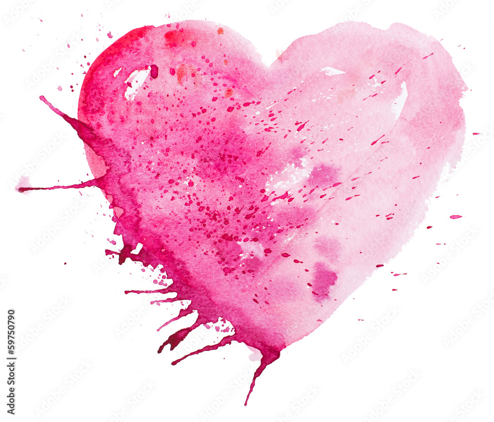 Watercolor Heart Painting