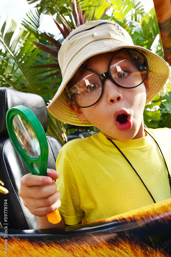 Safari Boy Stock Photo | Adobe Stock