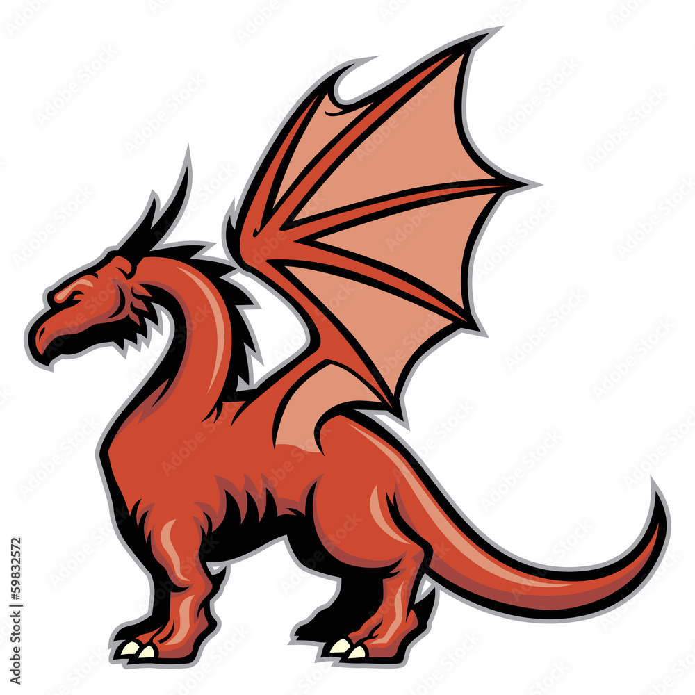 dragon Stock Vector | Adobe Stock