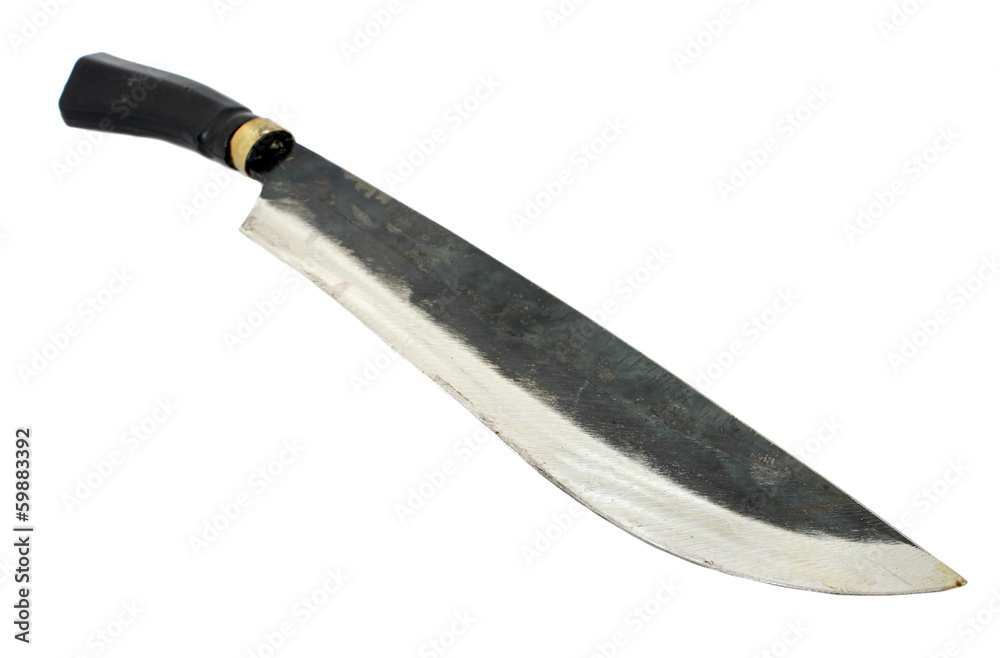 Traditional machete blade isolated on white Stock Photo | Adobe Stock
