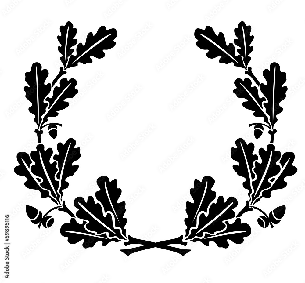 eichenlaub0301a Stock-Vektorgrafik | Adobe Stock