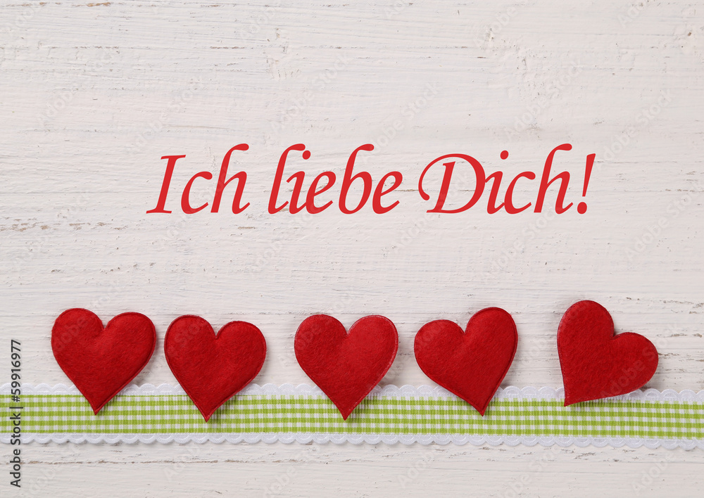 Ich liebe Dich! Stock Photo | Adobe Stock