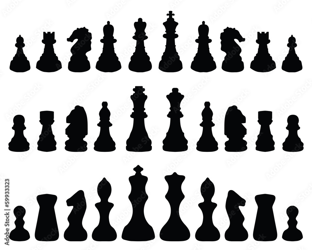 Chess Board Silhouette