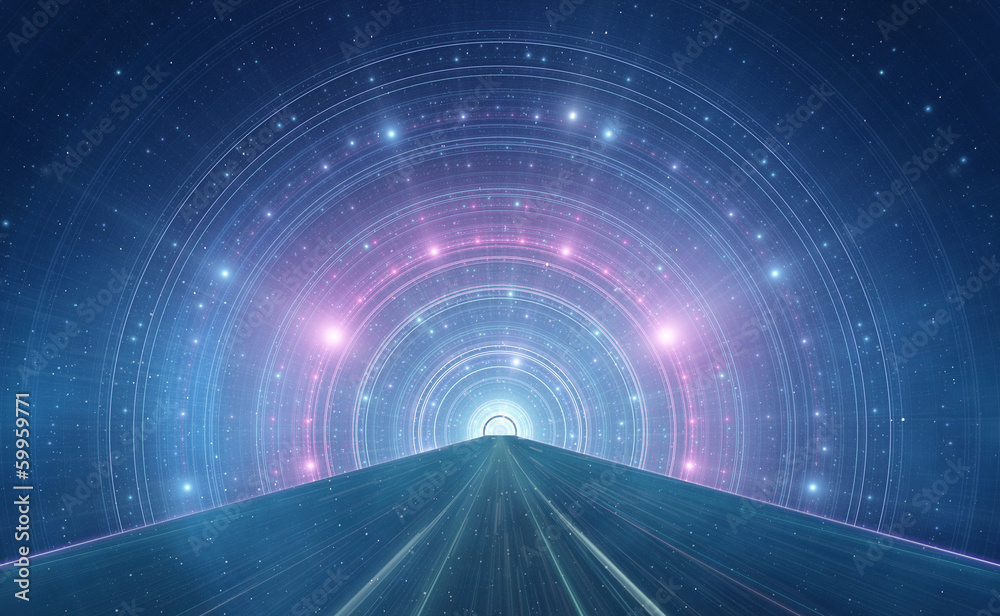 Time and space travel concept abstract background Stock Illustration ...