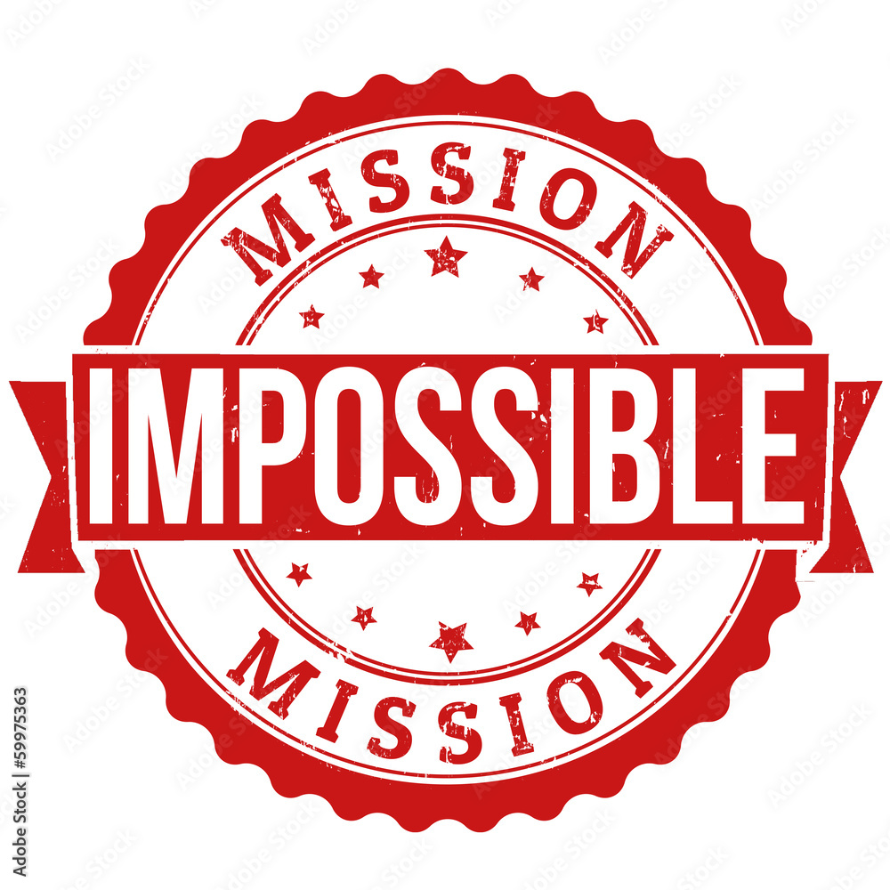Mission impossible stamp Stock Vector | Adobe Stock