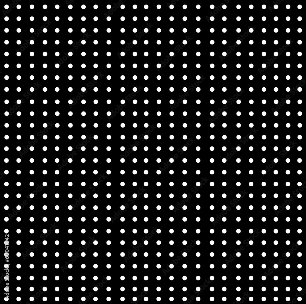 Background-White Dots on Black Pattern Stock Vector | Adobe Stock