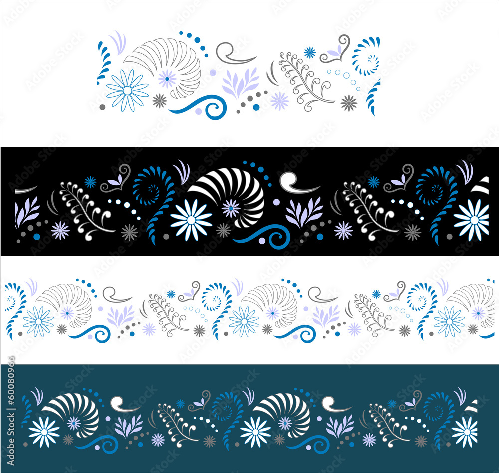 Maori Koru Seamless Border Stock Vector | Adobe Stock