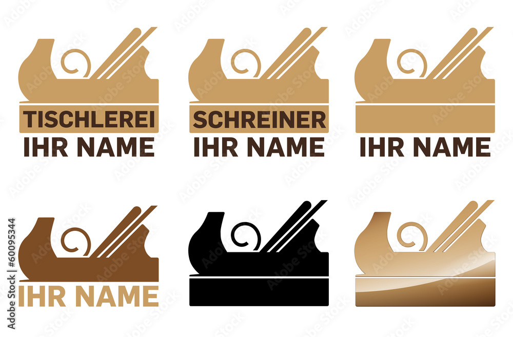 Tischler Logo Vorlagen Stock Vector | Adobe Stock