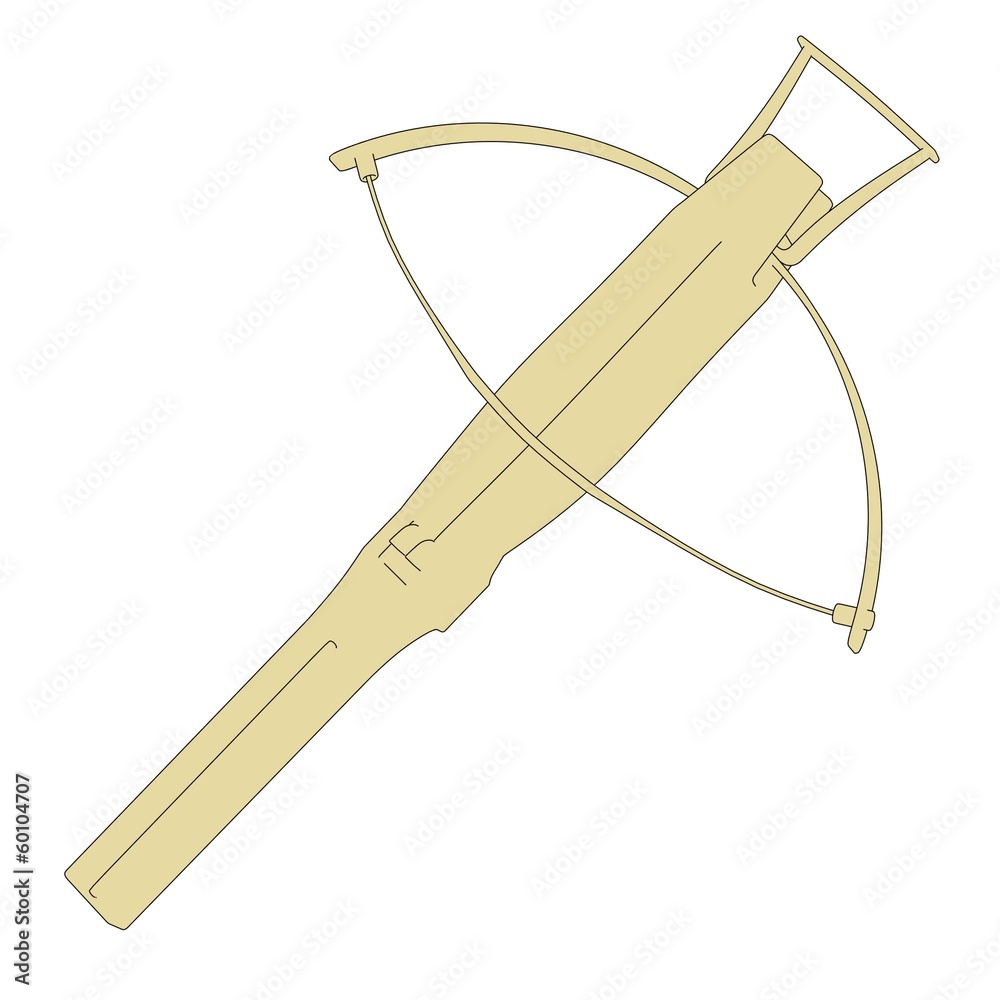 cartoon image of crossbow weapon Stock Illustration | Adobe Stock