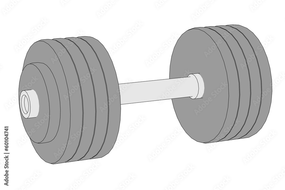 cartoon illustration of weights (fitness) Stock Illustration | Adobe Stock