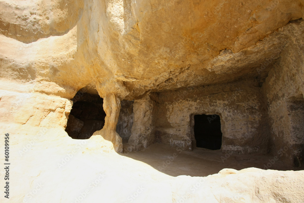 Greece - Crete (Troglodyte caves at Matala) Stock Photo | Adobe Stock