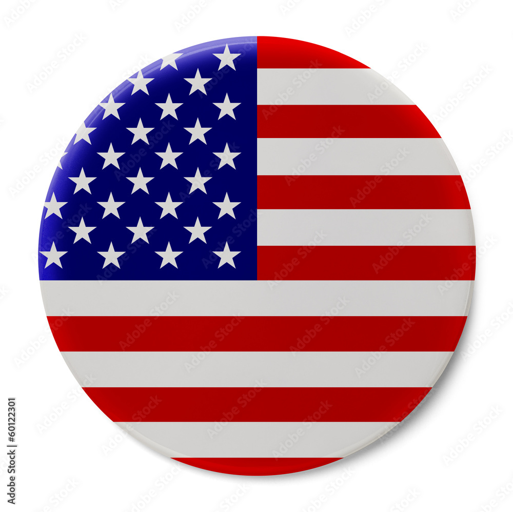 USA Flag Badge Stock Photo | Adobe Stock