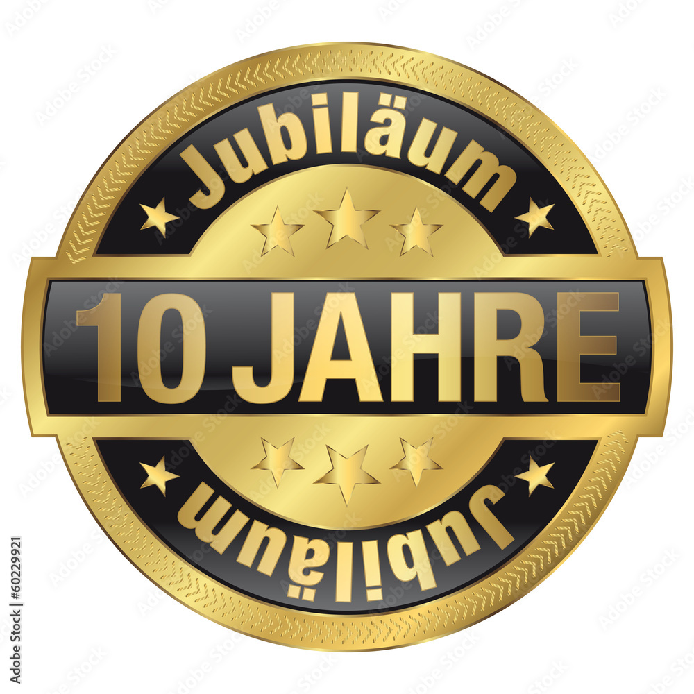 10 Jahre Jubiläum Stock Vector | Adobe Stock