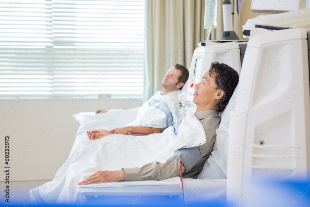 Male Patients Undergoing Renal Dialysis Stock Photo | Adobe Stock