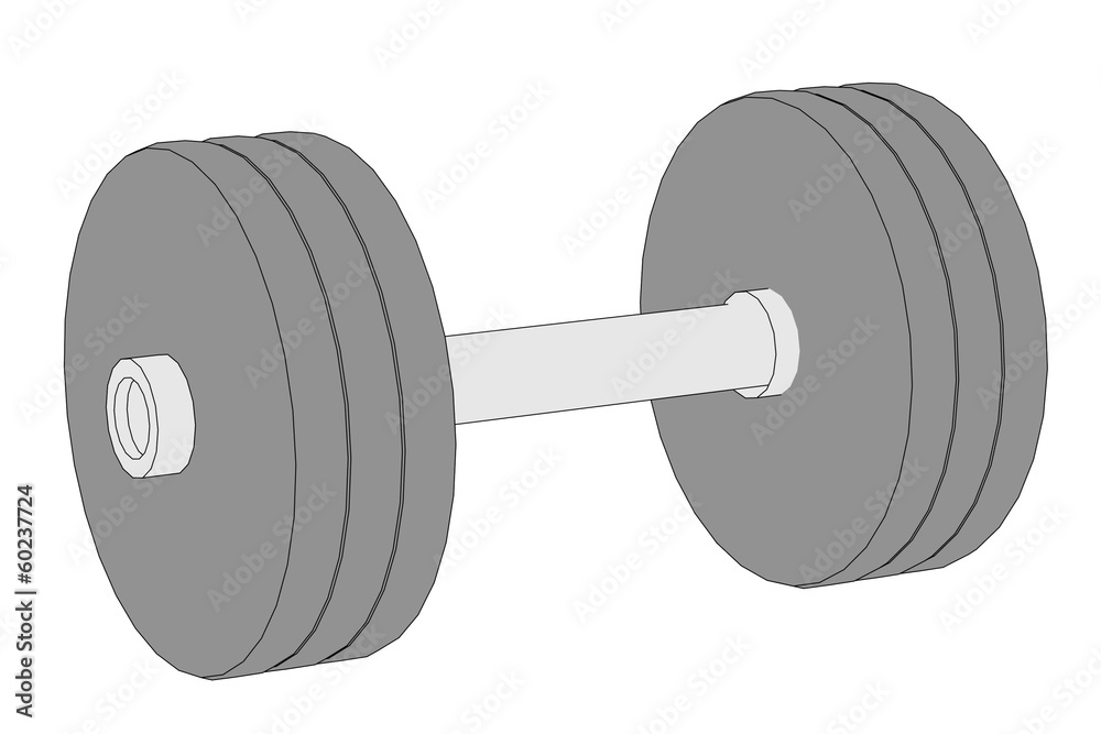 cartoon illustration of weights (fitness) Stock Illustration | Adobe Stock