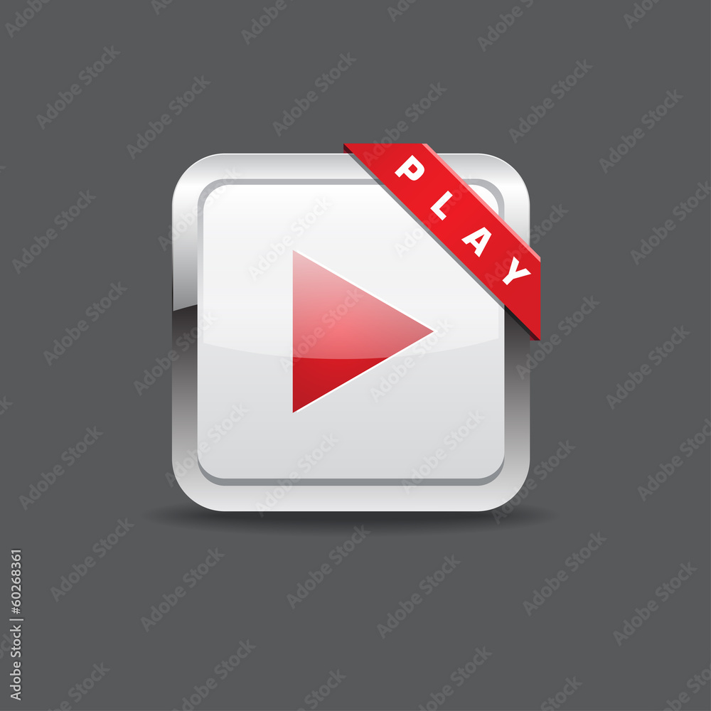 Play Button Rectangle