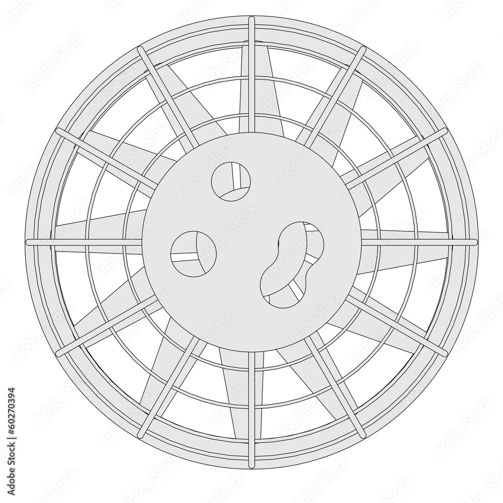 cartoon illustration of large fan Stock Illustration | Adobe Stock
