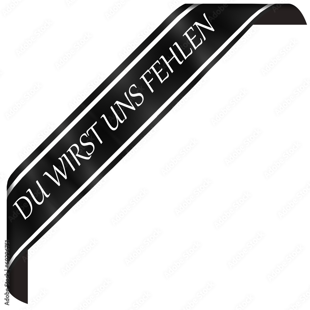 Du wirst uns fehlen Stock-Illustration | Adobe Stock